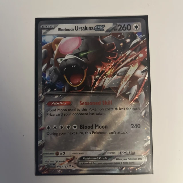 POKÉMON TCG: TWILIGHT Masquerade - Bloodmoon Ursaluna ex 141/167 - NM £ ...