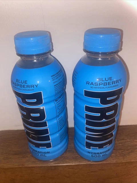BRAND NEW SEALED Prime Hydration Energy Drink Blue Raspberry, 500ml X 2 ...