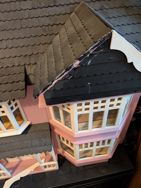 LARGE DOLLHOUSE UNFINISHED Project H 27 inches D 24 inches D16 inches ...