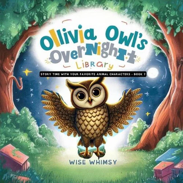 OLIVIA OWL'S OVERNIGHT Library by Wise Whimsy Paperback Book EUR 24,18 ...
