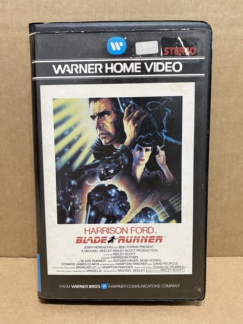 BLADE RUNNER VHS BIG BOX - Warner Bros - Harrison Ford - Ridley Scott ...
