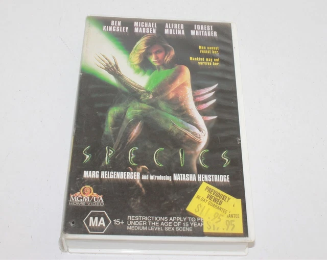 SPECIES VHS VIDEO Big Case Sci-Fi MGM Ex-Rental £6.26 - PicClick UK