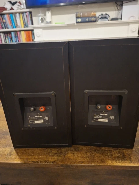 VINTAGE CELESTION 3 Mk2 Black Bookshelf Speakers 8 Ohm 10-75w Made In ...