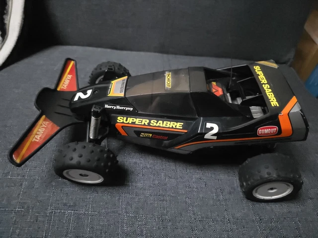 VINTAGE TAMIYA SUPER SABRE QD Quick Drive R/C Car - Boxed Good Working ...