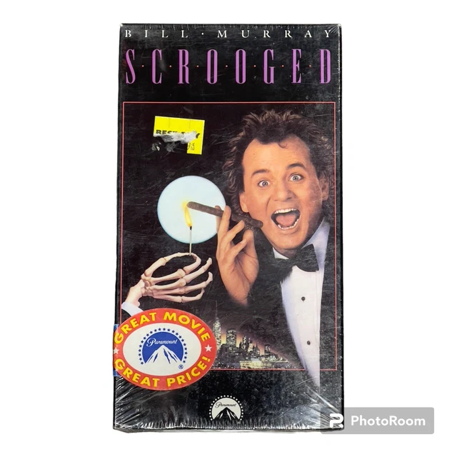SCROOGED (VHS, 1990) Bill Murray Paramount Home Video New Sealed EUR 13 ...