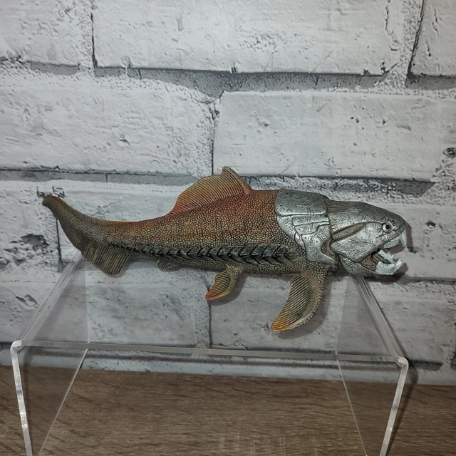SCHLEICH DUNKLEOSTEUS ARMOURED Fish 8.5" Figure Jointed Jaw Dinosaurs ...