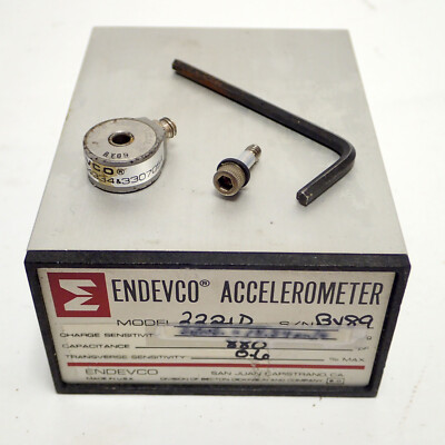 ENDEVCO 2221D PIEZOELECTRIC Accelerometer Vibration Measurement Hi ...