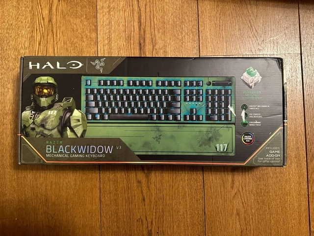 RAZER BLACK WIDOW V3 Mechanical Gaming Keyboard UK - Halo Edition ...