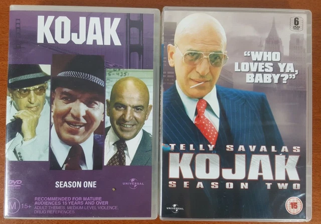 KOJAK: SEASON 1 & 2 DVD Region 2,4,5 PAL - Telly Savalas EUR 17,06 - PicClick FR