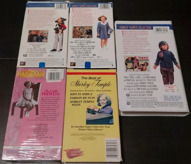 SHIRLEY TEMPLE VHS Movie Collection Lot of 5 - *One Is Sealed* £13.40 ...