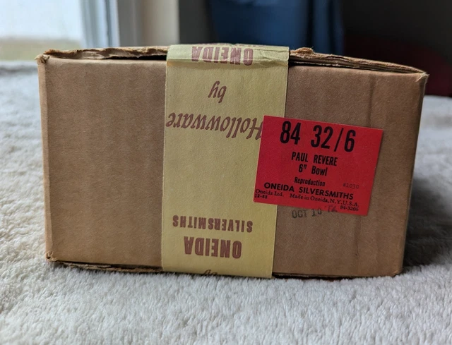 VINTAGE ONEIDA SILVERSMITHS Paul Revere 6" Bowl Reproduction ...