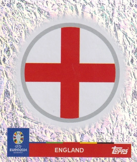 TOPPS EURO 2024 Sticker England ENG 1 England Logo Glitzer EUR 1,99 ...
