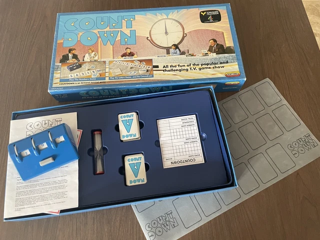 VINTAGE COUNTDOWN BOARD Game By Mattel /Spears Games 1996 90s Complete ...
