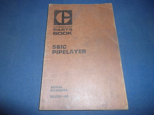 CAT CATERPILLAR 561C Pipelayer Parts Book Manual S/N 92J391-Up £24.36 ...