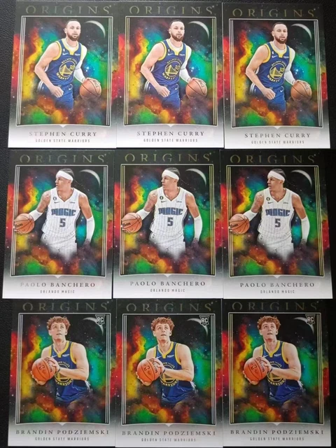 LOT 9 STEPHEN Curry Paolo Banchero Brandin Podziemski 2023-24 Origins ...