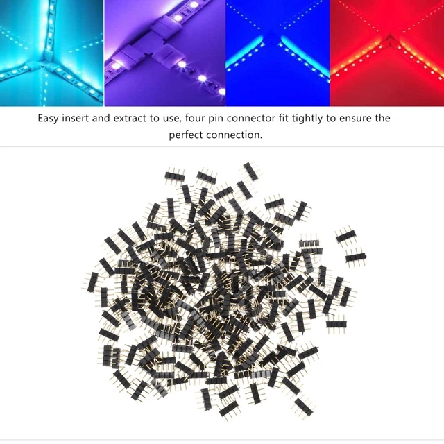 200 PCS COPPER Crimp Connector Pin Male Connectors Headers Electrical ...