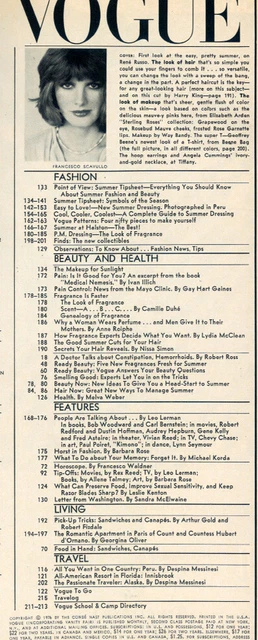 VOGUE-MAI 1976-RENE RUSSO-ROSEANNE VELA-Sommer bei HALSTON-HORST-ANN ...
