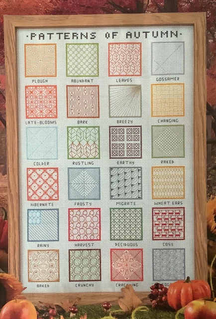 CROSS STITCH CHART - Pattern of Autumn Sampler £1.20 - PicClick UK