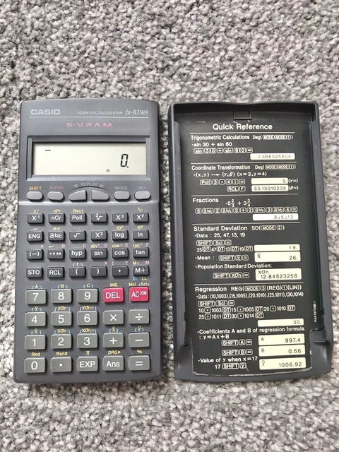 CASIO FX-83WA SCIENTIFIC Calculator School Exams GCSE A-level Business ...
