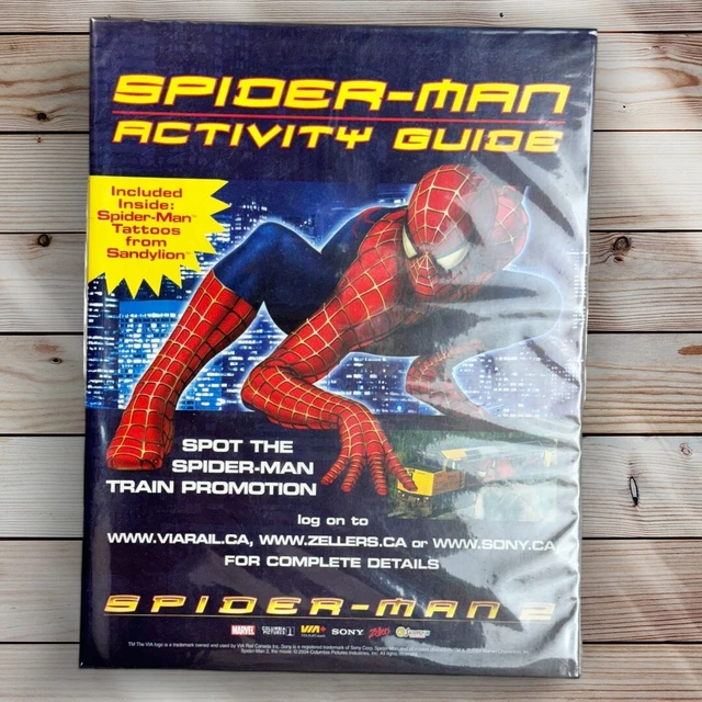 SPIDER-MAN 2 ACTIVITY Guide Magazine Spot Spiderman Train Promotion £8. ...