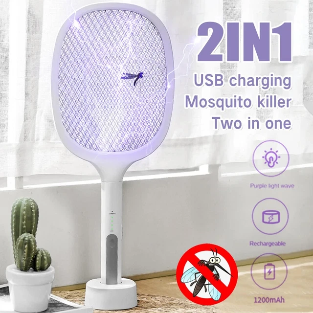 ELECTRIC ZAPPER BUG Fly Swatter Mosquito Insect Killer Wasp Trap Swat ...