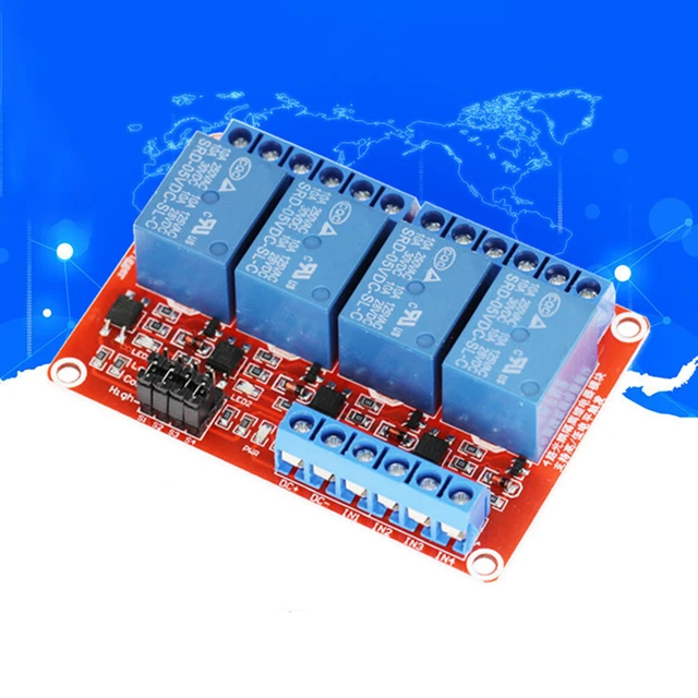 1/2/4/8 CHANNEL RELAY Switch Module with Optocoupler 5V 12V 24V (4 Channel 5V) EUR 7,98 ...