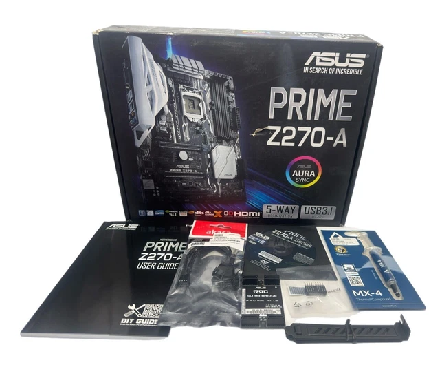 ASUS LGA 1151 Prime Z270-A Motherboard *BOX AND ACCESSORIES ONLY* £21. ...