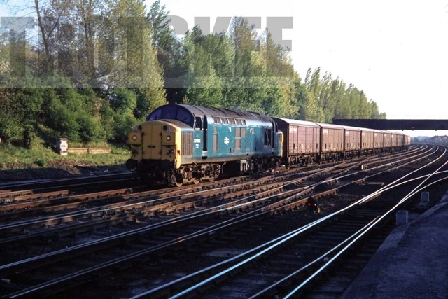 35MM SLIDE BR British Railways Diesel Loco Class 37 37001 Holgate ...