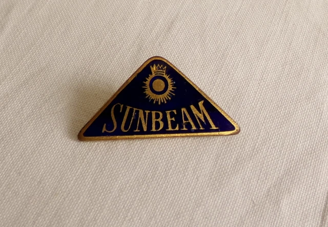 RARE VINTAGE ENAMEL SUNBEAM Badge Motorcycle Club Motorbike £50.00 ...