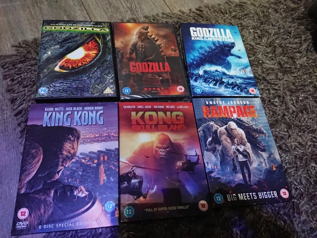 MONSTERVERSE COLLECTION, GODZILLA /King Kong /Rampage (DVD) 6 Movies £ ...