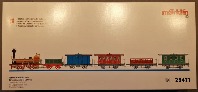 MÄRKLIN 28471 H0 Zugset "Spanisch-Brötli-Bahn" originalverpackt AC ...