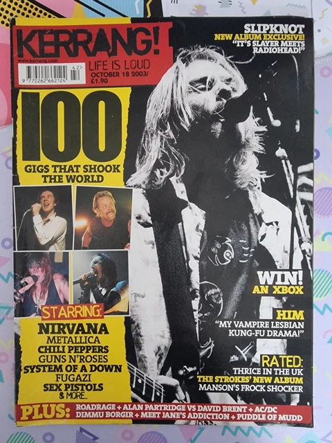 KERRANG OCT 2003 Metallica Nirvana SOAD Slipknot HIM Gig Special £4.50 ...