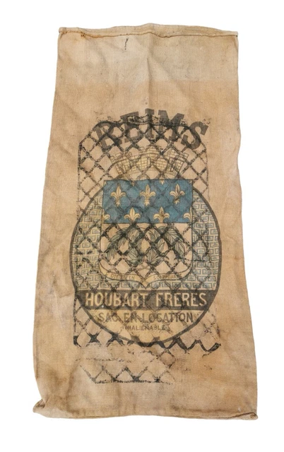 SAC ANCIEN EN Toile De Jute REIMS EUR 20,00 - PicClick FR