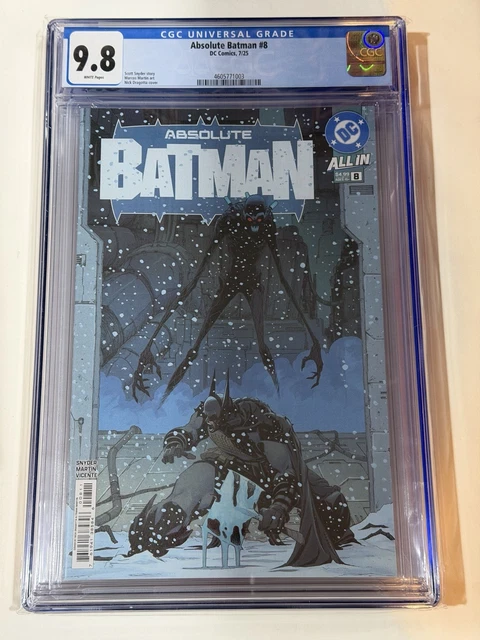 ABSOLUTE BATMAN #8 First Print Nick Dragotta A Cover Snyder MR FREEZE ...