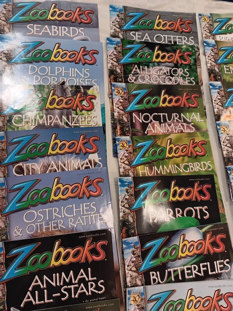 ZOOBOOKS MAGAZINE LOT 59 Animal Birds Insects Big Cats Bears Elephants ...