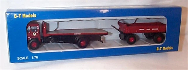 LEYLAND BEAVER FLATBED & dropside trailer British Road Services truck 1:76. DA99 £9.95 - PicClick UK