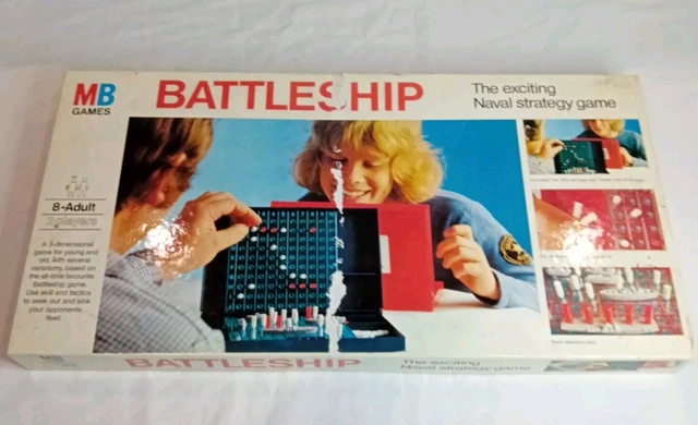 VINTAGE MB GAMES Battleship Naval Strategy Game 1975 Retro Board Game ...
