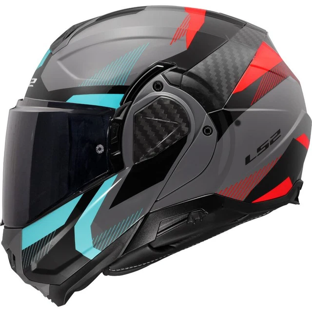 LS2 FF910 ADVANT 2 Flip-Up Moto Motorcycle Helmet Triple Nardo Grey ...