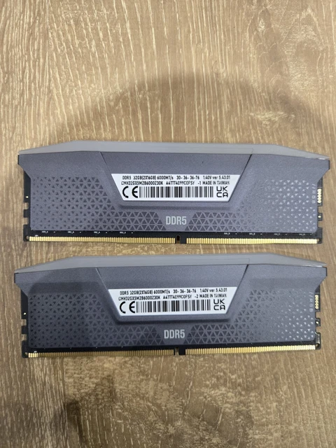 CORSAIR VENGEANCE RGB 2x16GB DDR Memory Kit - (CMH32GX5M2B6000Z30K) £64 ...