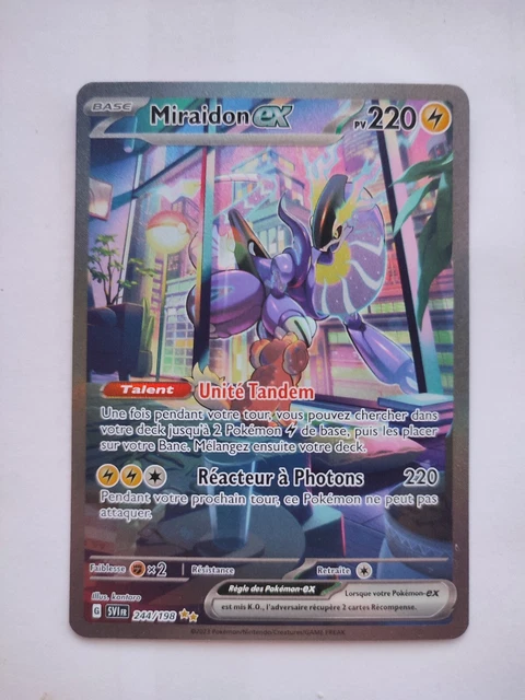 CARTE POKÉMON MIRAIDON EX Alternative 244/198 EV01 Écarlate et Violet ...