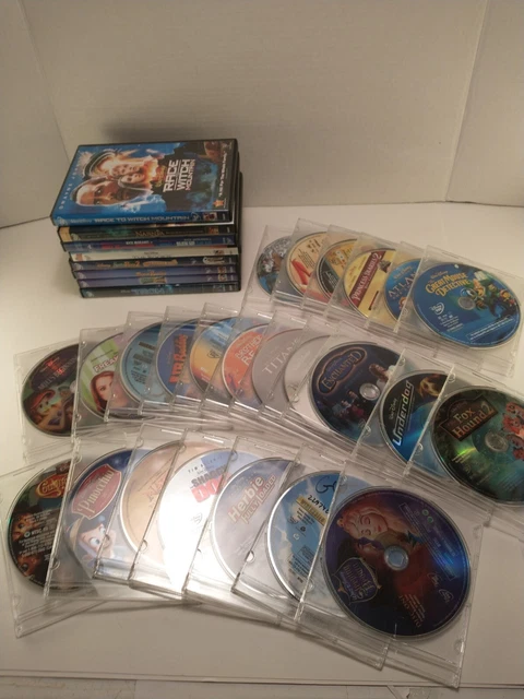 LOT OF (32) Disney DVD's 8 with Cases & 24 Loose in Jewel Case Pics For ...