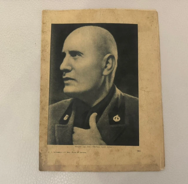 RIVISTA MUSSOLINI STORIA Del Fascismo 1910/1920 Vintage EUR 30,00 ...