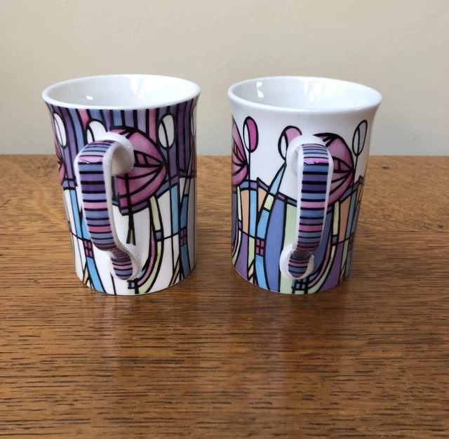 SET OF 2 Charles Rennie Mackintosh Fine China Mugs - Boxed £12.00 ...