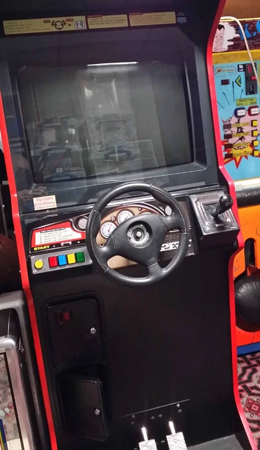 RARE SEGA SCUD Racer Single Player Upright Arcade Video Game Machine £ ...