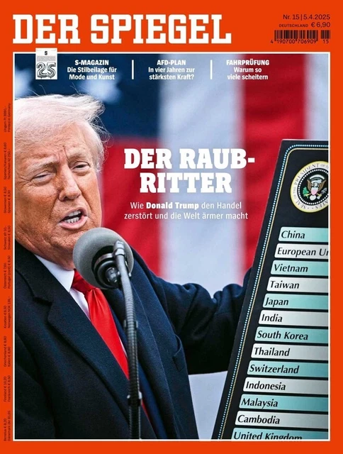 ZEITSCHRIFT &DER SPIEGEL&, Ausgabe 15/2025 EUR 1,00 - PicClick DE