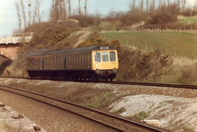 BRITISH RAILWAY B.R Photograph Class Dmu - B467 At Cogload Junction 22 ...