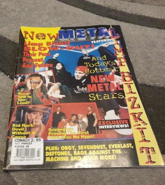 NEW METAL MAGAZINE Limp Bizkit Nu Metal Special Winter 99 Korn Kid Rock ...