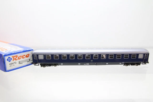 H0 ROCO 45473 DB 2. Klasse Abteilwagen Personenwagen blau DC OVP M144 EUR 4,99 - PicClick DE