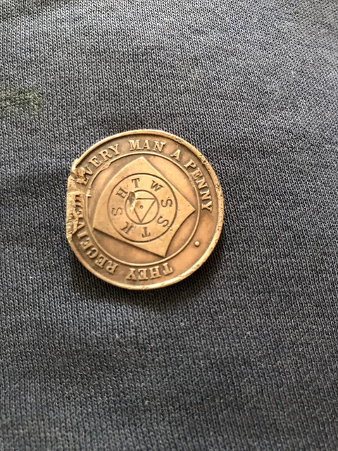 MASONIC MARK TOKEN penny Man A Penny £0.99 - PicClick UK