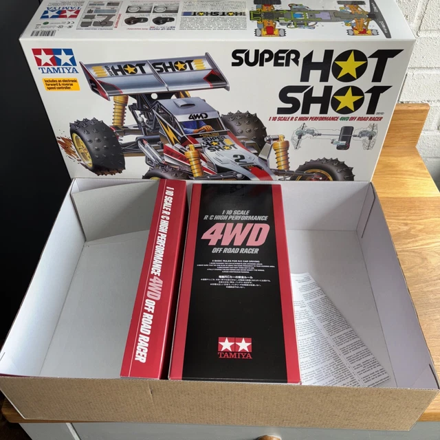 TAMIYA SUPER HOT Shot 1/10th Scale RC Car EMPTY BOX RARE £15.00 ...
